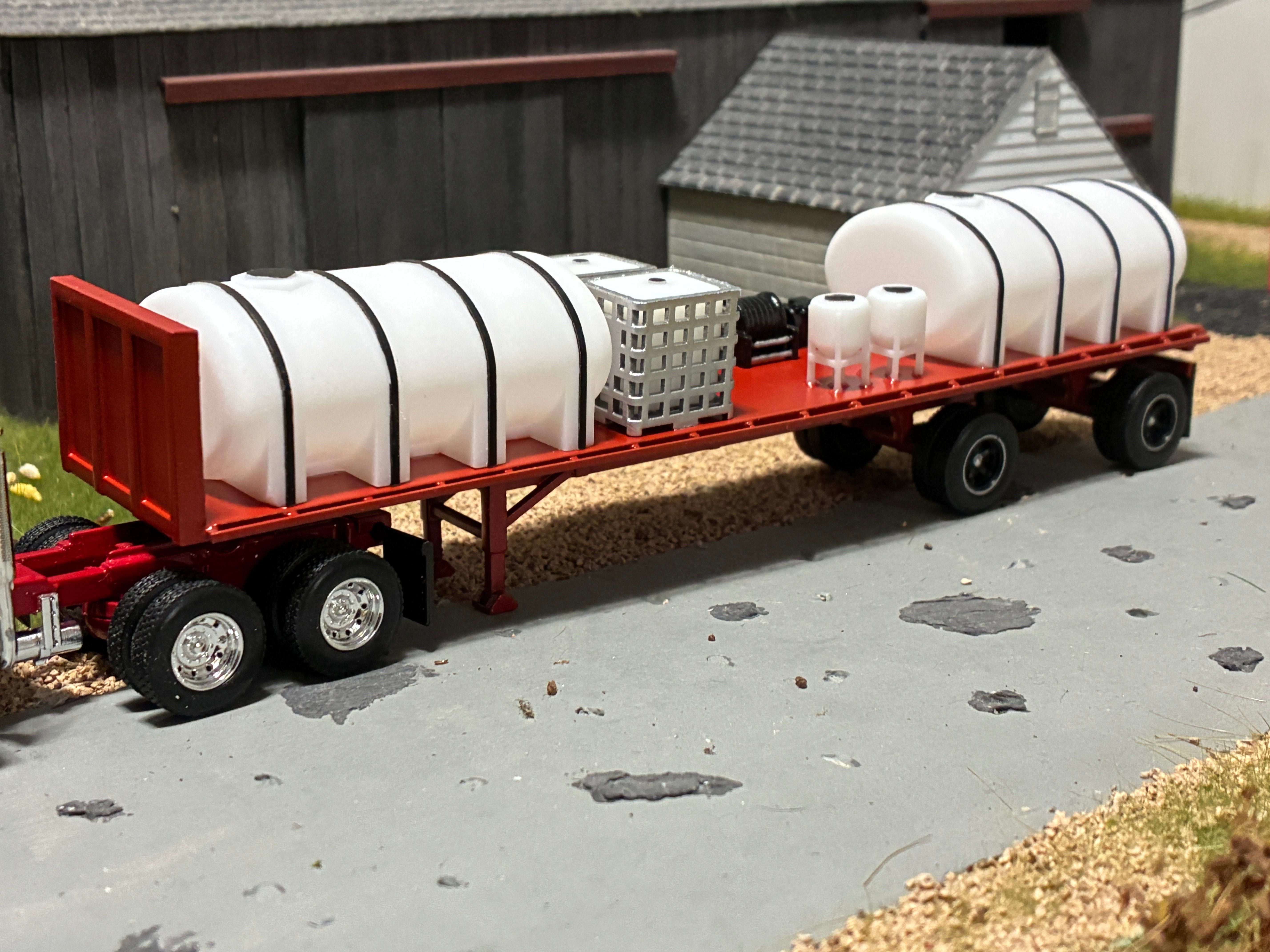 1/64 Old Style Liquid Fertilizer Tender Trailer Spread Axle – 2 Scale ...