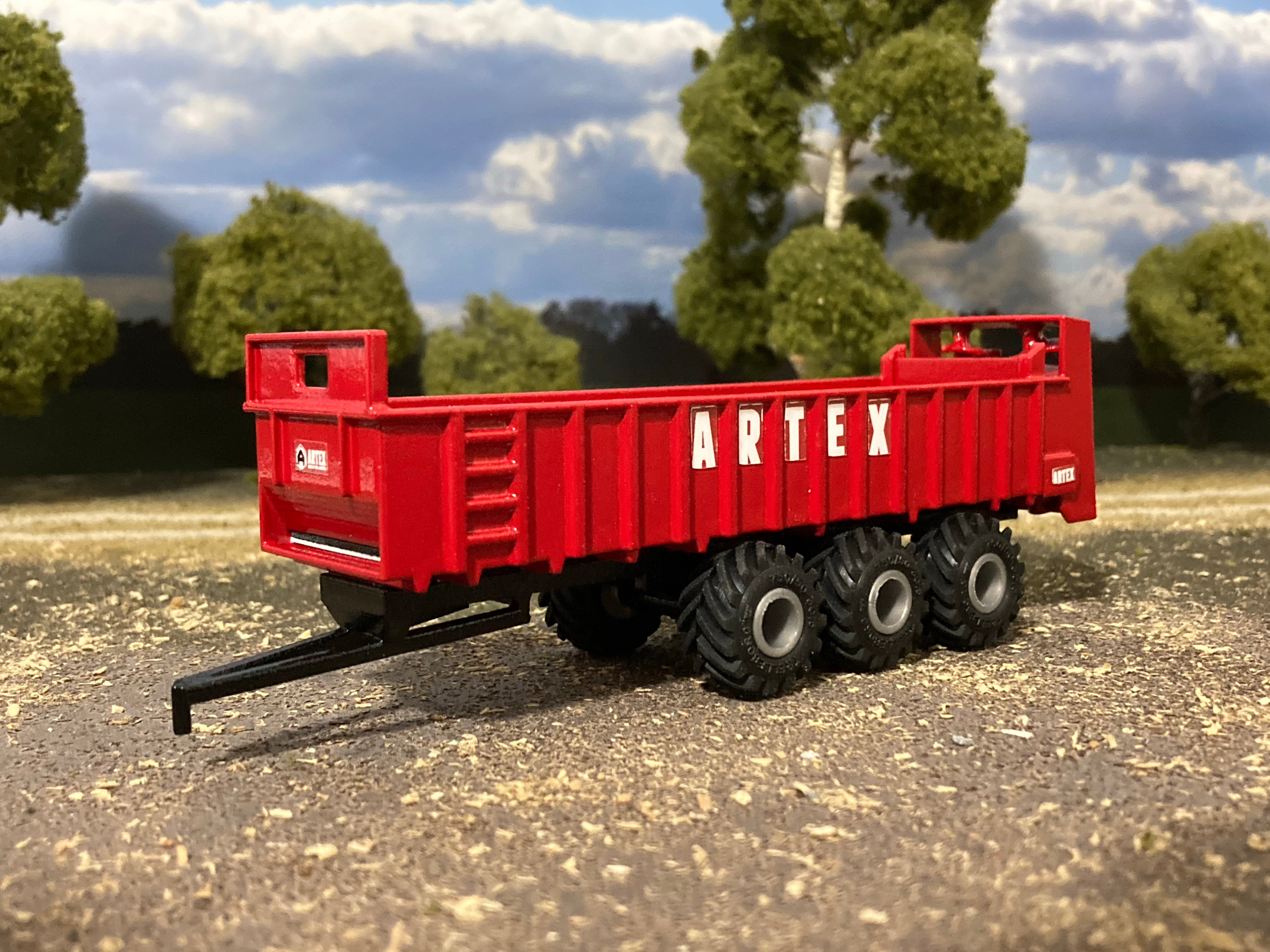 1/64 Artex CB1200 Manure Spreader Red – 2 Scale Fabrications